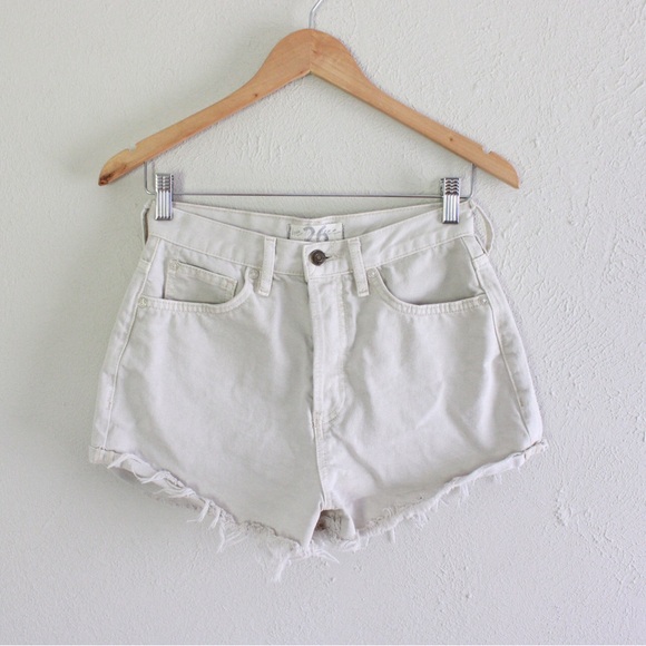 Free People | Shorts | We The Free Ivory Shorts 26 | Poshmark